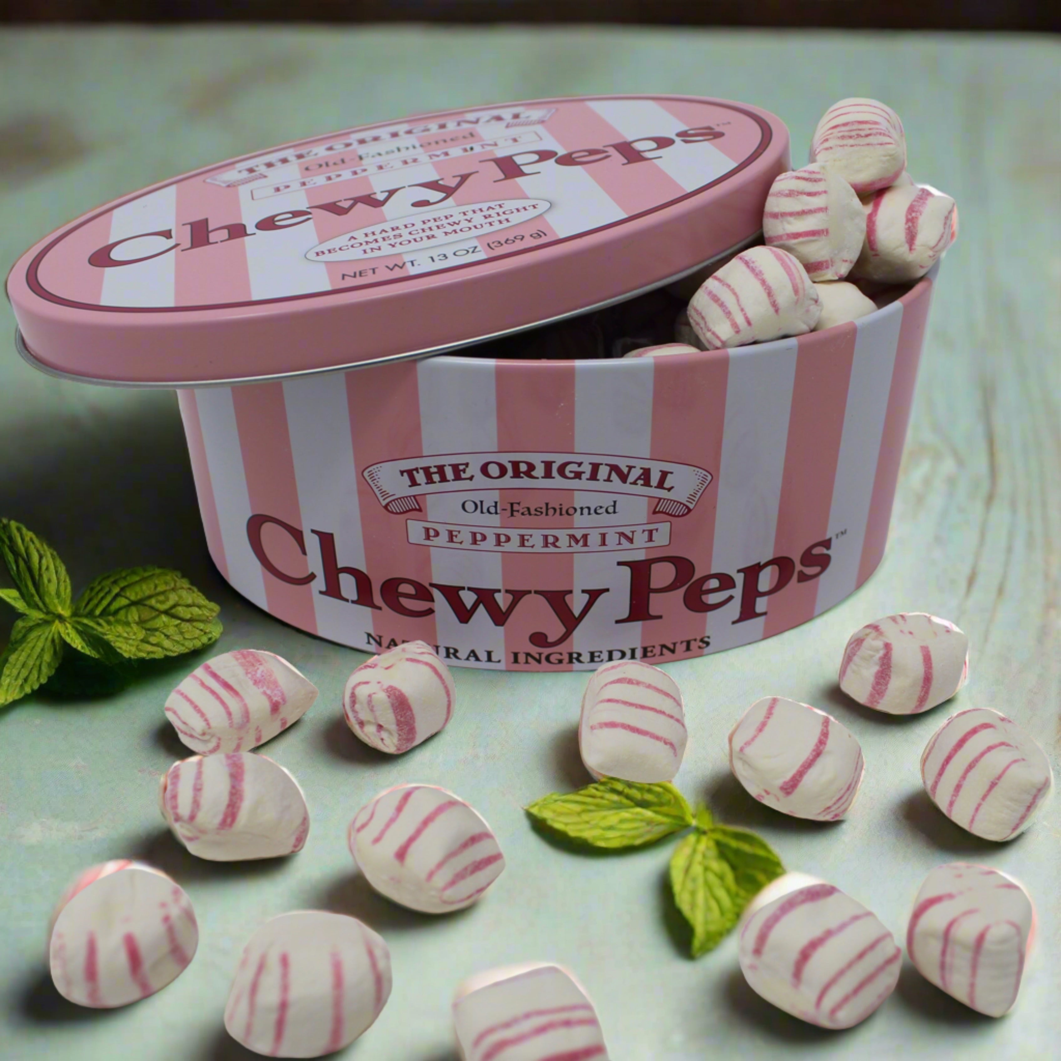 The Original Chewy Peps - Peppermint - 12.5 oz Tin – ChewyPeps